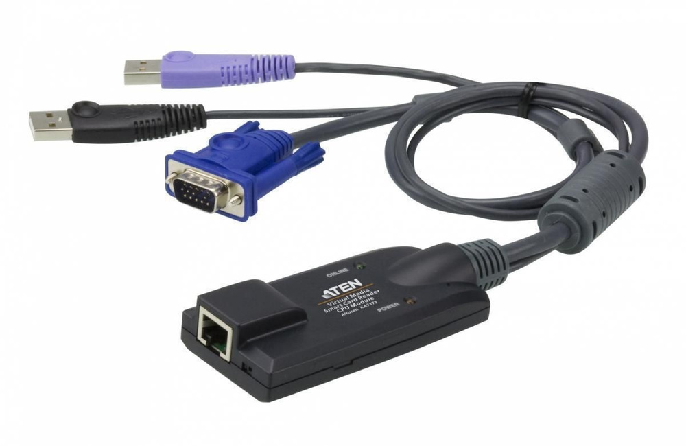 KVM-адаптер ATEN KA7177-AX RJ-45 USB Type Ax2 VGA 1920x1200 - купить с ...
