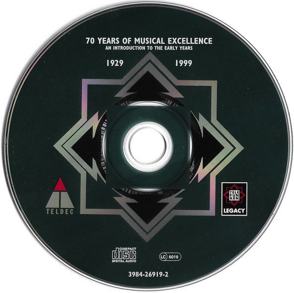 CD Teldec-Sampler - 70 Years of Musical Excellence Классическая музыка ...