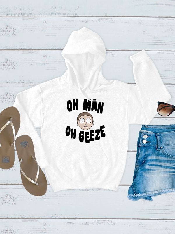 Худи Мужской, Женский SHARP&CUT Капюшон белый Без застежки Хлопок ...