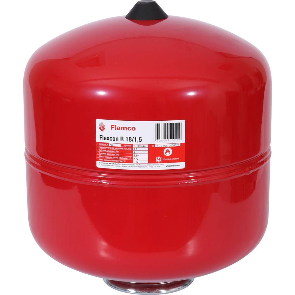 Расширительный бак Flamco Flexcon R для системы отопления 6 бар 18 л 16020RU купить на OZON по ...