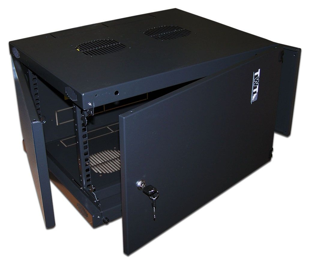 Шкаф телекоммуникационный Lanmaster Next (TWT-CBWNM-18U-6X6-BK) настенный 18U 550x600мм пер.дв ...