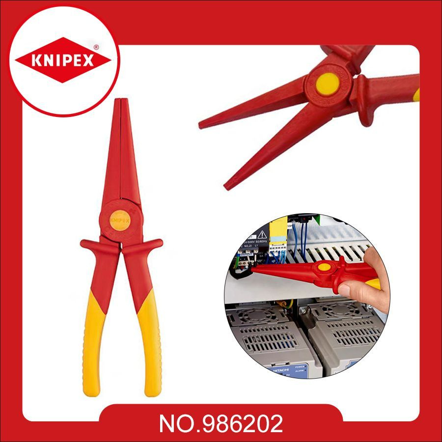 KNIPEX 986202 плоскогубцы для пластиковой изоляции напряжением 1000 В ...