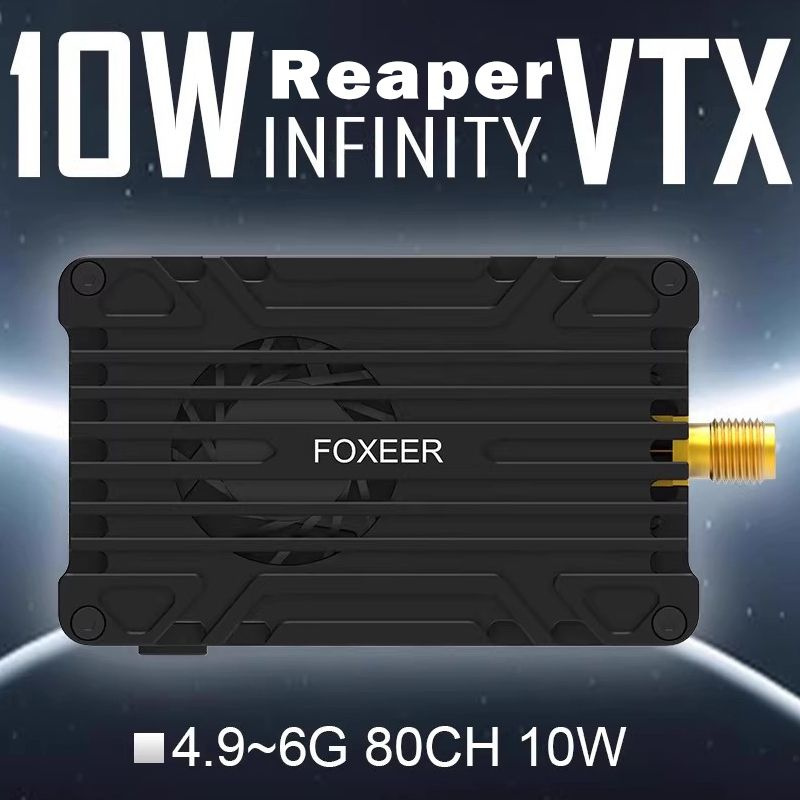 Foxeer 4,9 6G Reaper Infinity V2 10 Вт VTX 80 каналов Встроенный ...