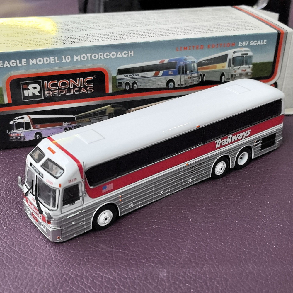 IR Модель автобуса Silver Eagle в масштабе 1:87(HO EAGLE 10 BUS 1984 ...