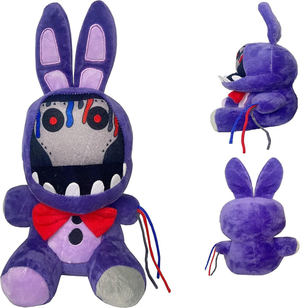 Мягкая игрушка аниматроник Шоколадный Бонни (Withered Purple Bunny ...