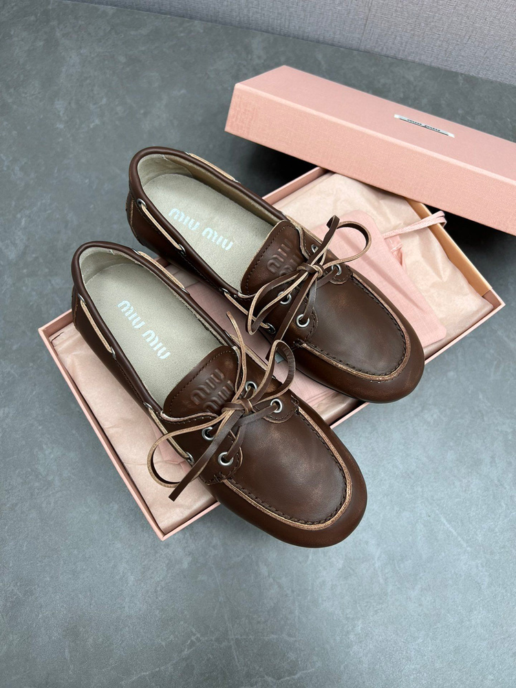 Лоферы Женский, Мужской Miu Miu шоколадно-коричневый, размер 37 купить c доставкой на OZON по ...