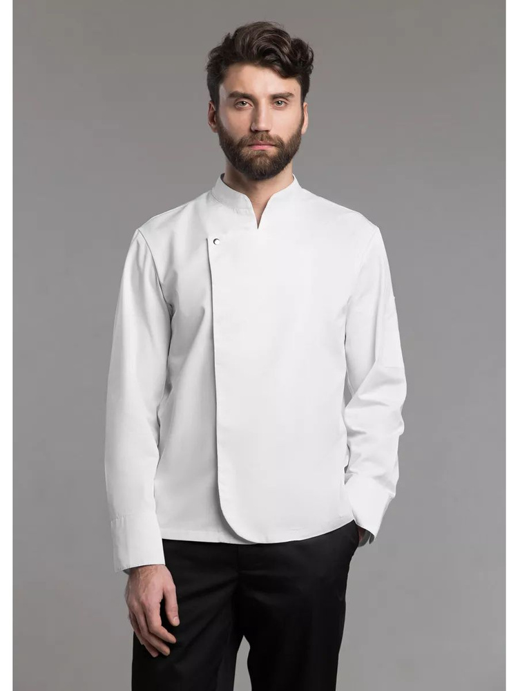 Китель поварской Мужской Roba uniform, размер 56 белый Смесовая ткань ...