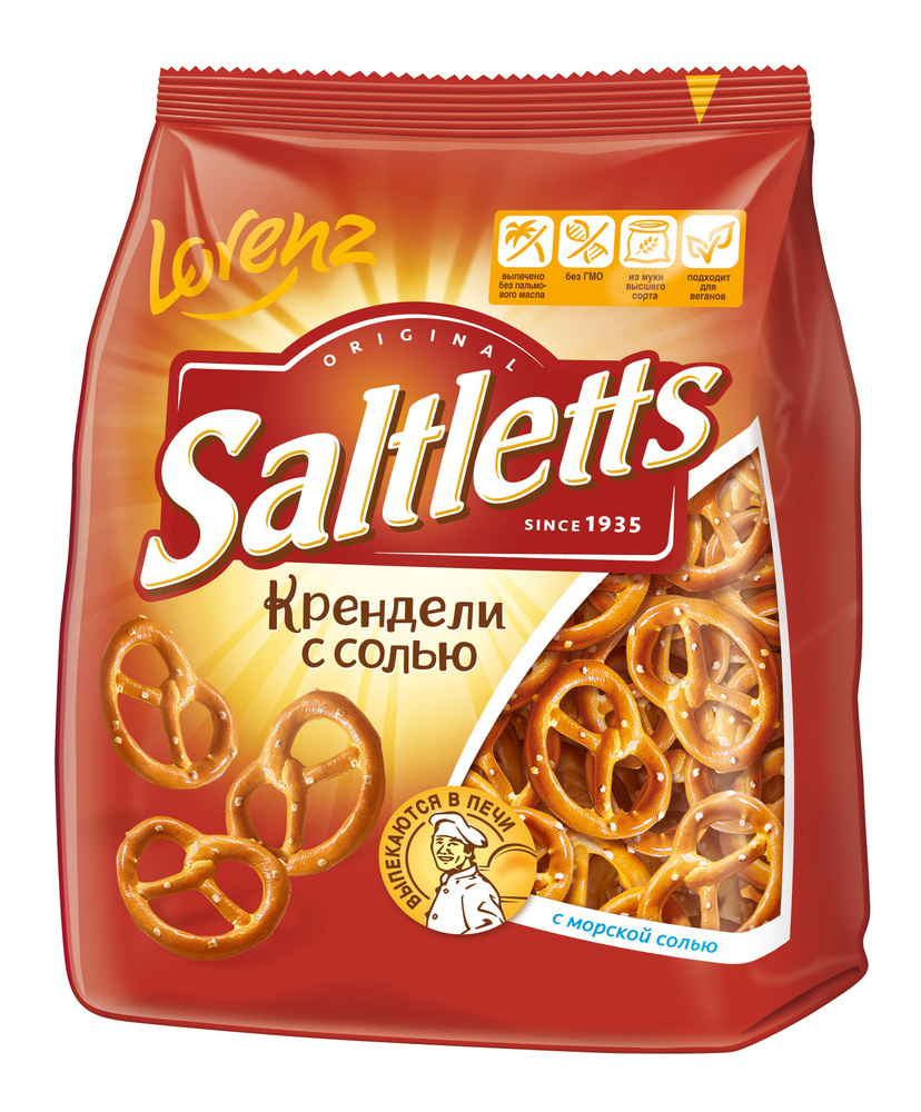 Крендельки Lorenz Saltletts Классические соленые крендели, 150 г купить ...