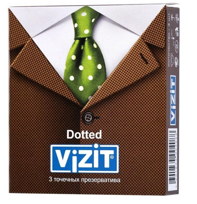 Vizit Презервативы Dotted точечные №3 купить на OZON по низкой цене (1967287428)