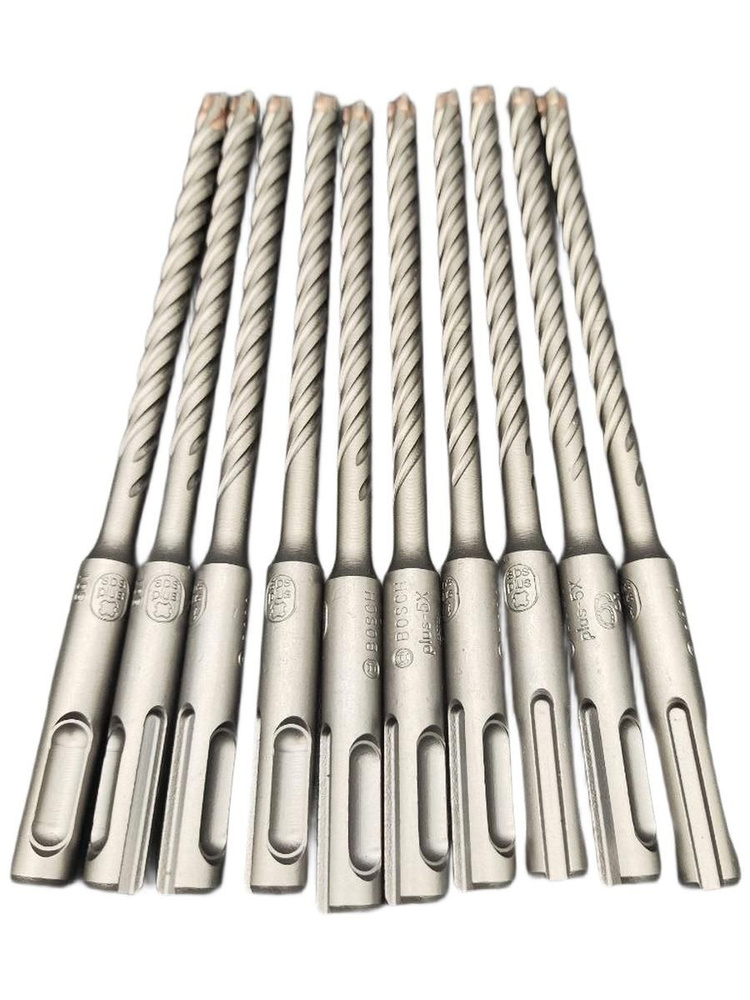 Бур по бетону Bosch 10 шт SDS plus-5X (6.5*100*160 мм) арт 2608833894 ...