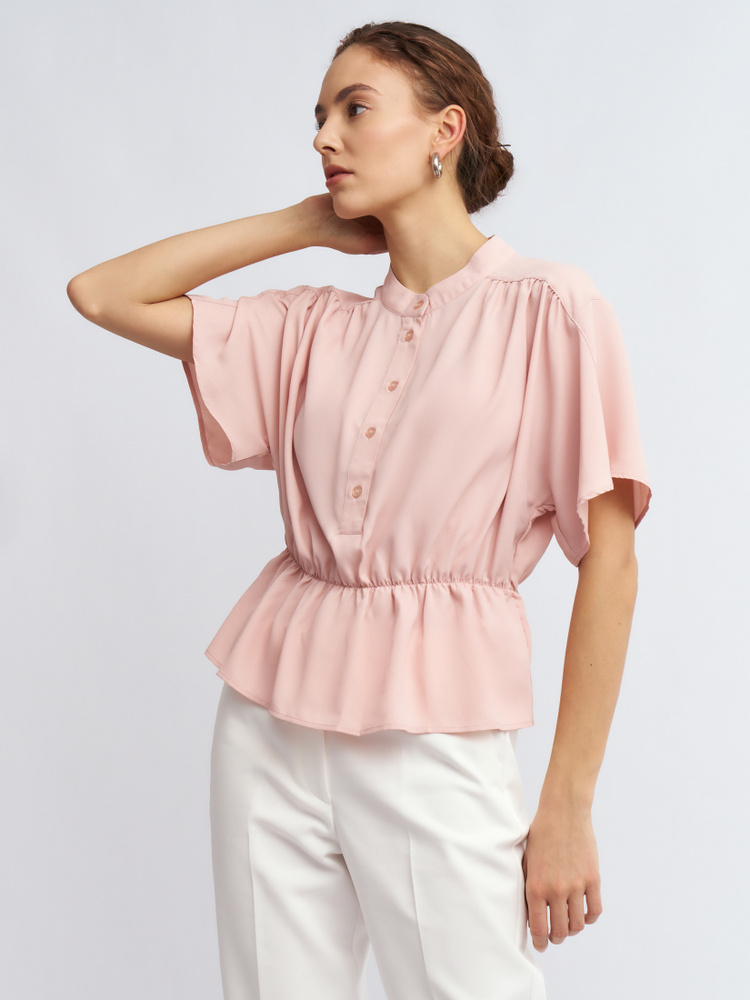 Блузка Женский Zolla розовый Полиэстер Короткий, размер 48 Китай Повседневный купить c доставкой ...