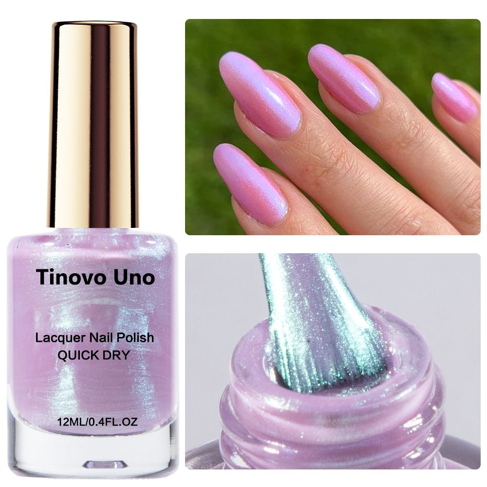 Tinovo Uno 12ml Хром Розовый Лак для ногтей, Любимый подарок для дам ...