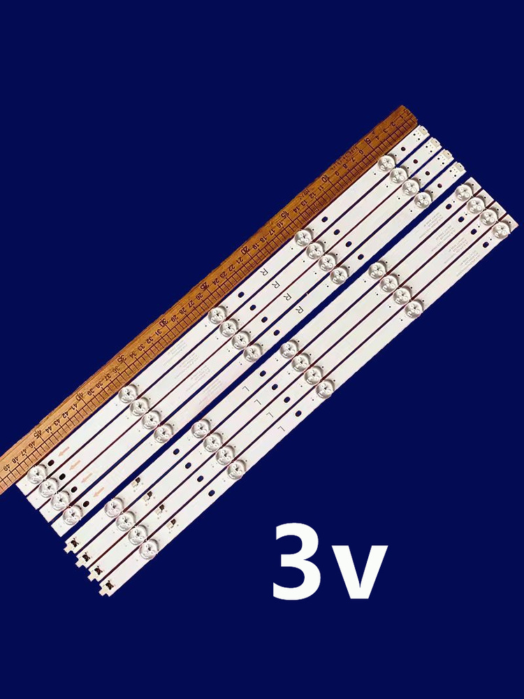 Светодиодная полоса для 3v 1 комплект-8 шт JS-D-JP50DM-102ED (00711) (00804) R72-50D04-029 ...