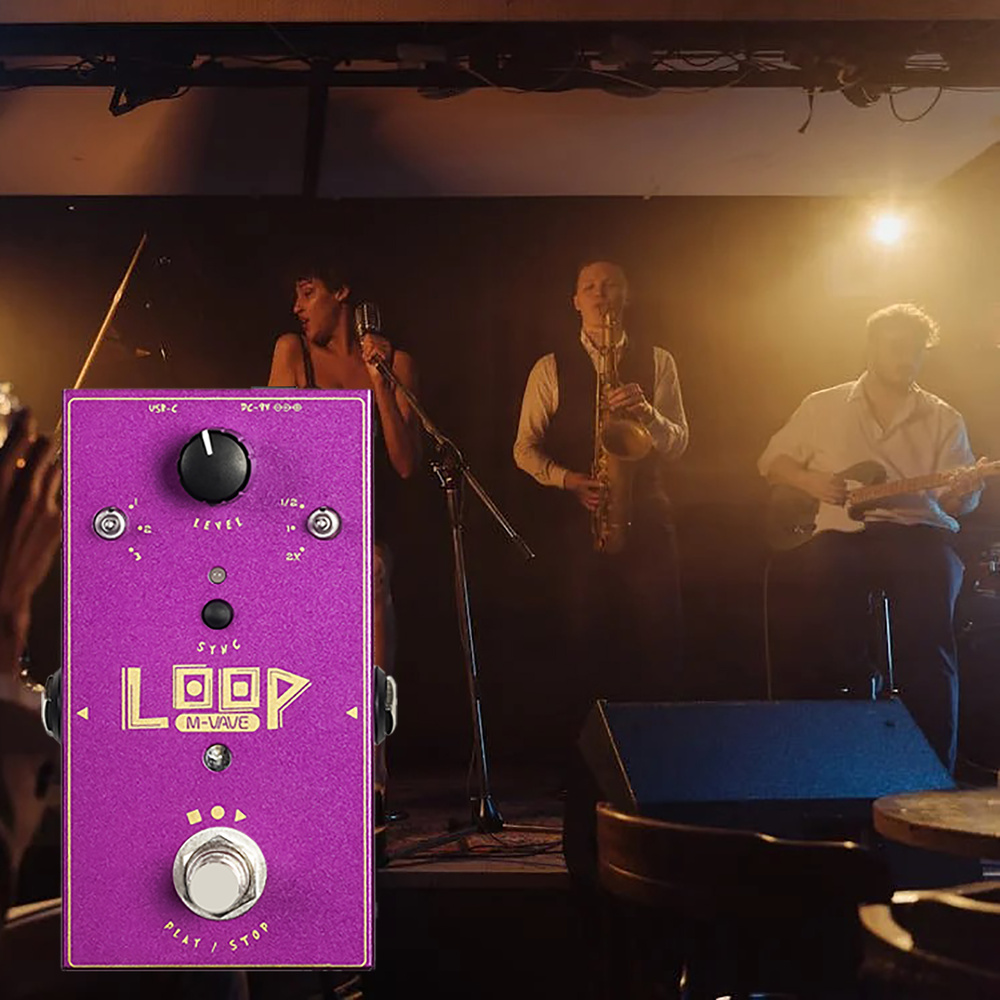 Looper с функцией предварительной записи 3 цикла, 11 минут записи USB ...