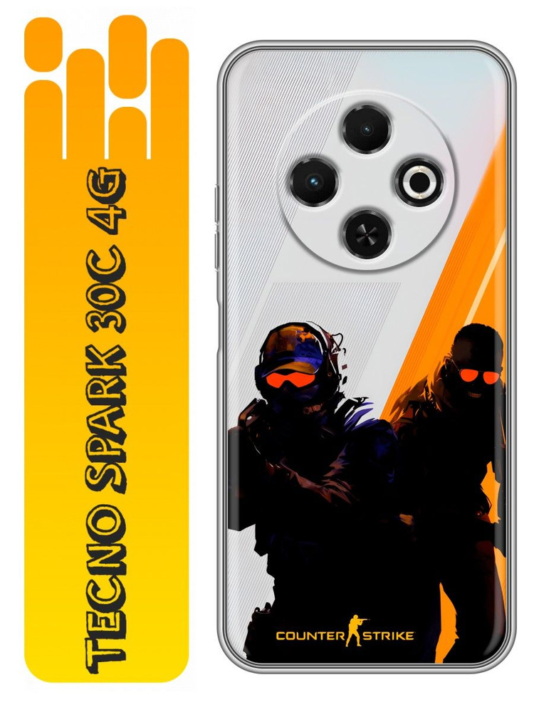 Чехол для Tecno Spark 30C Контер страйк Counter strike купить на OZON ...