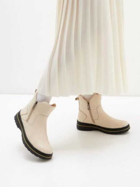 Полусапоги Женский Ortmann, размер 40 кремовый Зима Германия Молния купить c доставкой на OZON ...