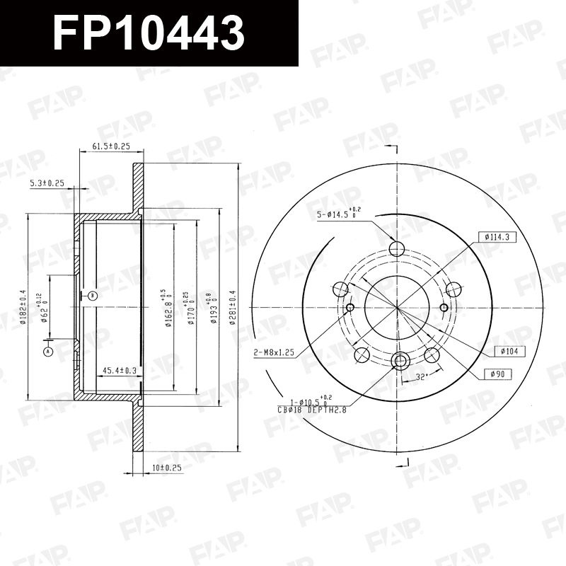 Диск тормозной задний Lexus Es, Лексус Es, Toyota Aurion Avalon Camry ...