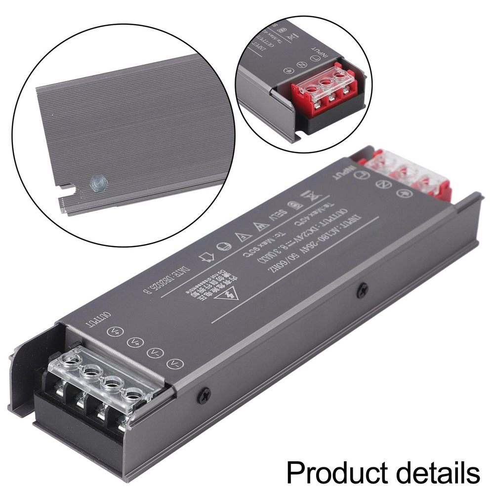200W LED Driver Light Strip Импульсный Источник Питания 220V-24V LED ...