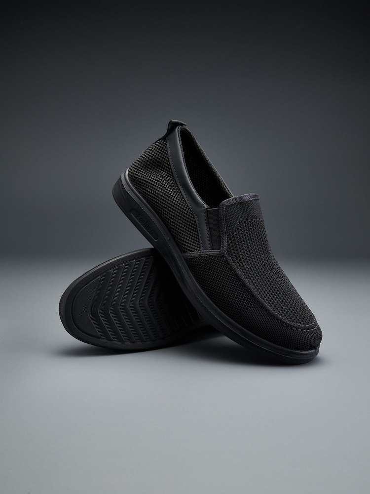 Слипоны Мужской, Мальчики ZM SHOES Текстиль, размер 40 W (широкая) Лето ...