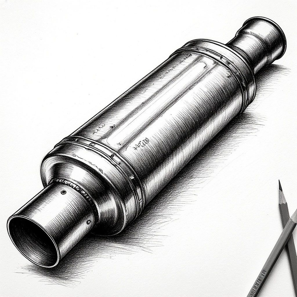 Глушитель ГАЗ 31105 Волга дв. ЗМЗ, Крайслер Евро-3 (с выпускной трубой ...