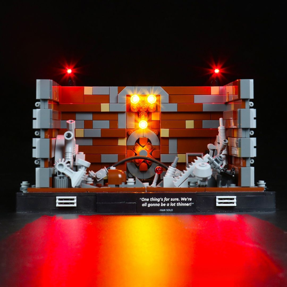 Светодиодное освещение, совместимое с диорамой Мусорный пресс Звезды ...