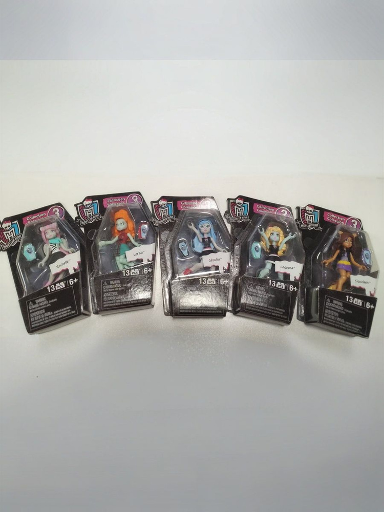 Monster High Мегаблокс Вурдалаки серия 3, полный набор мини-фигурок ...
