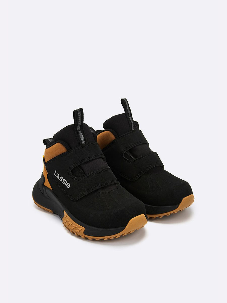 Ботинки Мальчики Lassie черный, размер 20 Демисезон R (средняя) Липучки ...