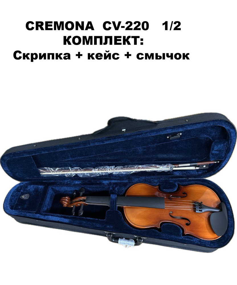 Скрипка CREMONA CV-220 1/2 (КОМПЛЕКТ - кейс + смычок) купить на OZON по ...