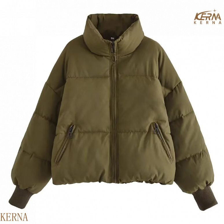 Пуховик Мужской, Женский KERNA холодный зеленый, размер 40 купить c доставкой на OZON по низкой ...