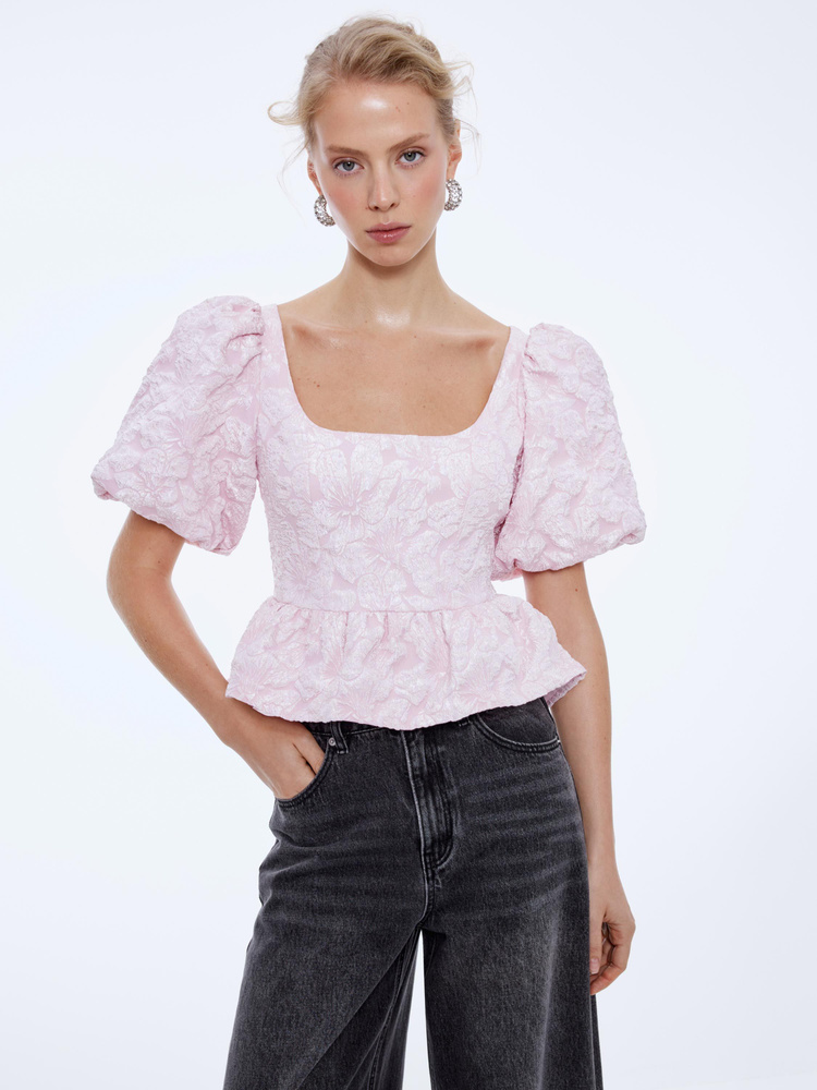 Блузка Женский SELA розовый Полиэстер, размер 42 Китай Вечерний/праздничный купить c доставкой ...