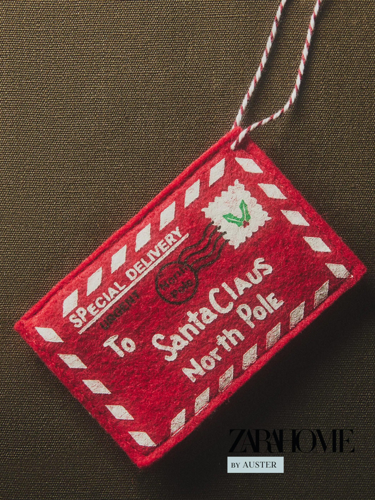 Елочная игрушка ZARA HOME FELT SANTA CLAUS CHRISTMAS TREE DECORATION ...