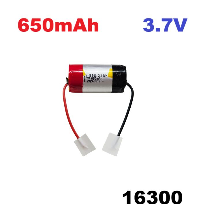 Аккумулятор 16300 650mAh 3.7V батарейка с проводами без разъема АКБ ...