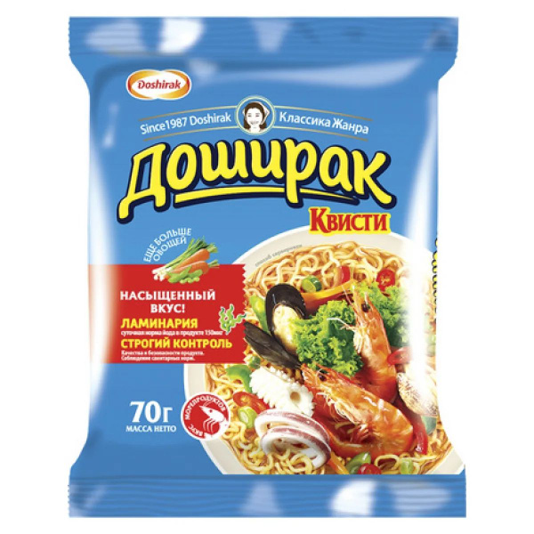 Доширак - Квисти ВБП Морепродукты 48 шт по 70 гр купить на OZON по ...