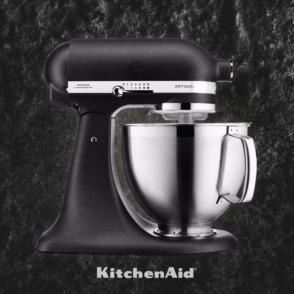 Планетарный Миксер KitchenAid ARTISAN 4.8 л, черный чугун, 5KSM175PSEBK ...