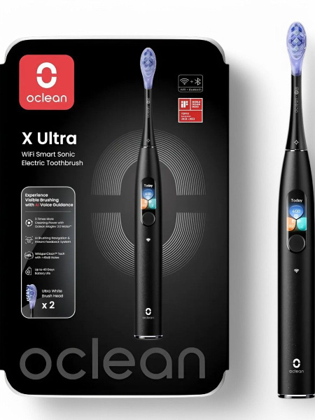 Oclean электрическая зубная щетка X Ultra (6970810556032), черный купить на OZON по низкой цене ...