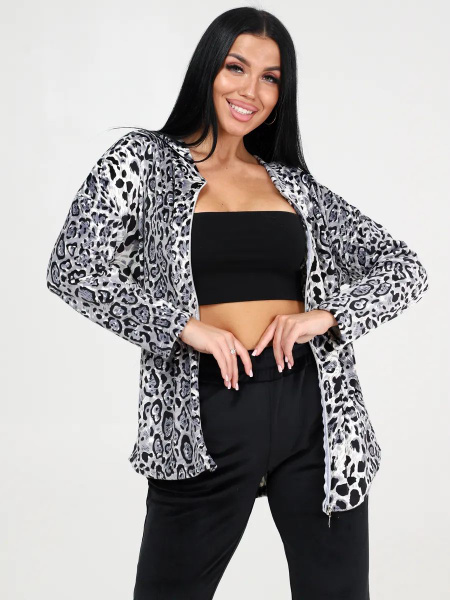 Костюм спортивный Женский Seffo Повседневный брючный, двойка серый ...