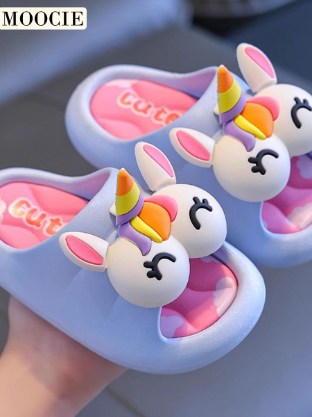 Пантолеты Девочки MOOCIE, размер 34, 35 Полиэстер с ПВХ покрытием Круглый нос Без застёжки Лето ...