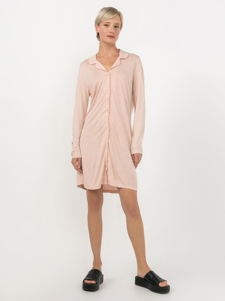 Ночная сорочка Женский OVS Вискоза, размер 48, 50 розовый, светло-розовый Бангладеш Домашний ...