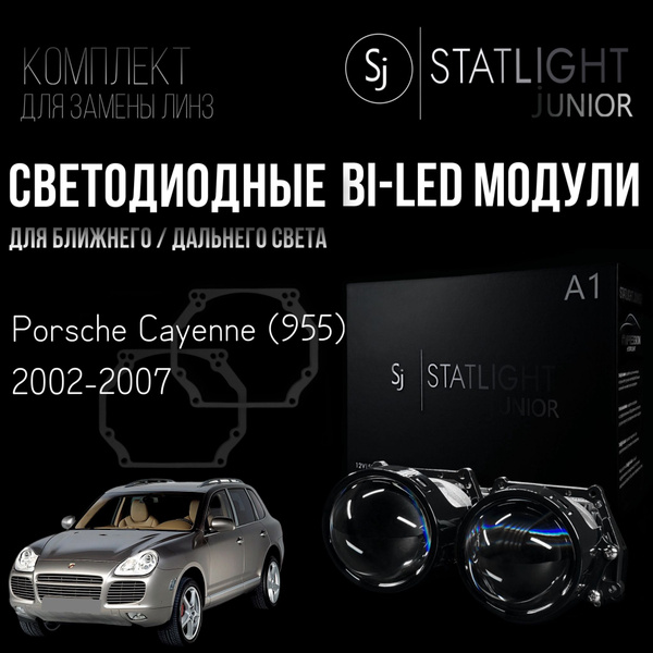 Bi led линзы 3.0 для фар Porsche Cayenne (955) 2002-2007, би лед модули ...