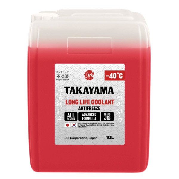 Антифриз Takayama Long Life Coolant red -40 10л купить на OZON по ...