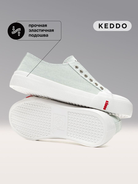 Кеды Женский Keddo Текстиль, размер 41 6 На любой сезон Шнурки Великобритания купить c доставкой ...