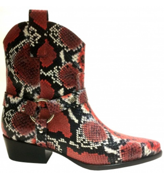 Ботинки казаки Женский Norma J.Baker красный, размер 38,5 Демисезон Без застёжки Италия купить c ...