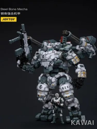 игрушкиJoytoy Механизм Dark Source Mecha Steel Bone Strike Mecha (белый ...