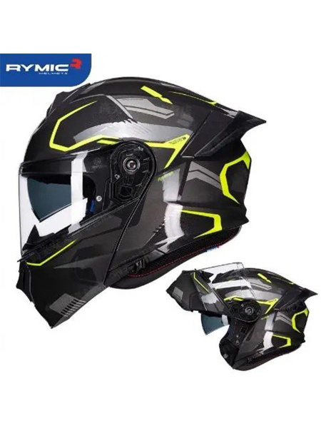 RYMIC HELMET Мотошлем, цвет: черный матовый, размер: XL купить на OZON по низкой цене (3062118123)