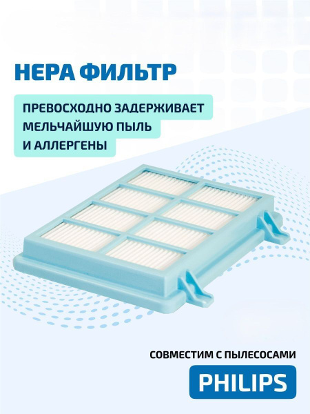 HEPA фильтр для пылесосов Philips FC 9328, FC 9333, FC 9350, FC 9352 ...