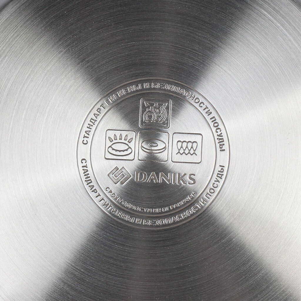Сковорода DANIKS FP-B019, 26 см - купить по выгодным ценам в интернет-магазине OZON (1464834399)