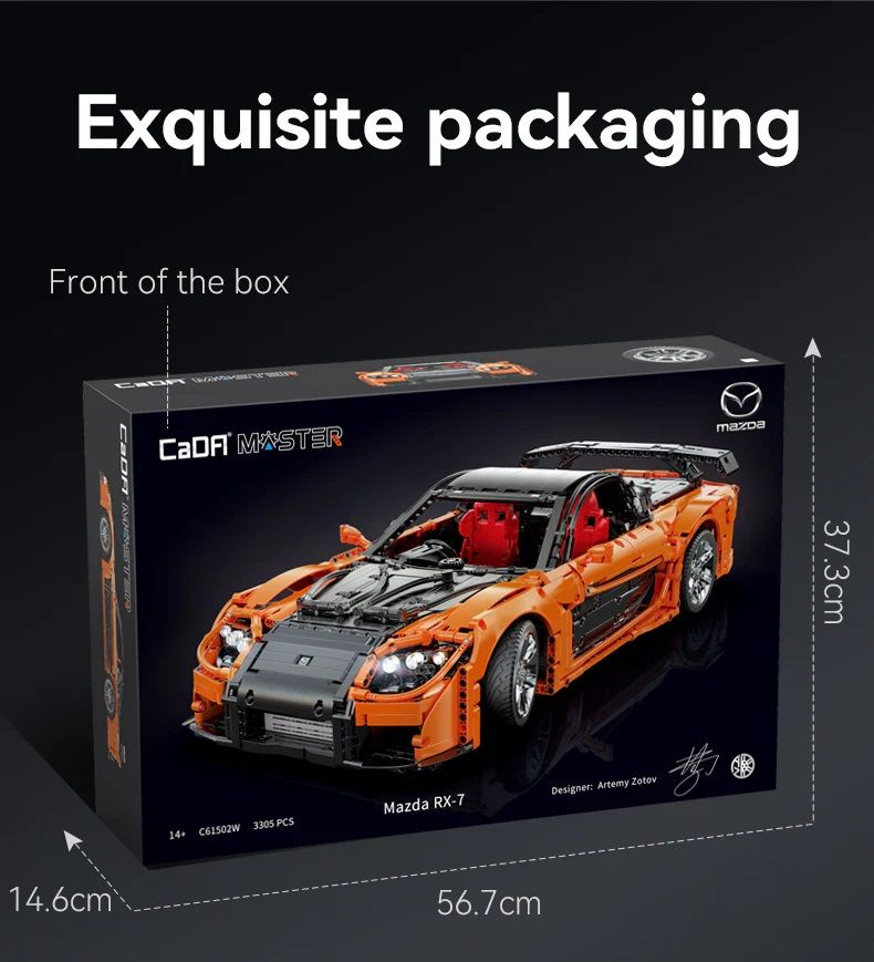 Конструктор 3D CaDA Mazda RX-7 1:8 Master Series initial D 3305 PCS ...