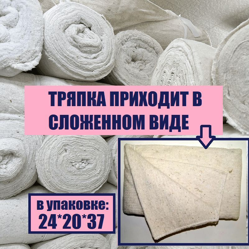 ТРЯПКА половая на швабру для пола в рулоне,ХПП, нетканое полотно белое ...