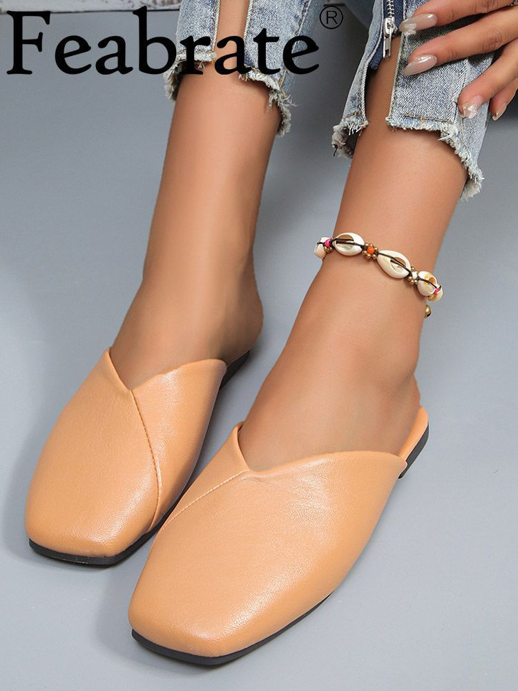 Лоферы Женский Feabrate белый, размер 37 Без каблука На любой сезон Без застёжки купить c ...