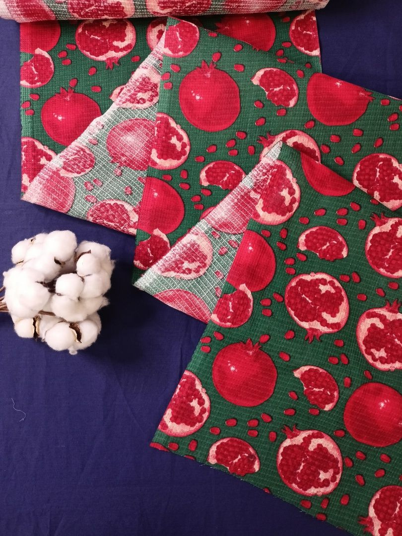 Ткань на отрез "Домтекс35" вафельное полотно "Гранат" ширина 45 см, длина 220 см купить на OZON ...